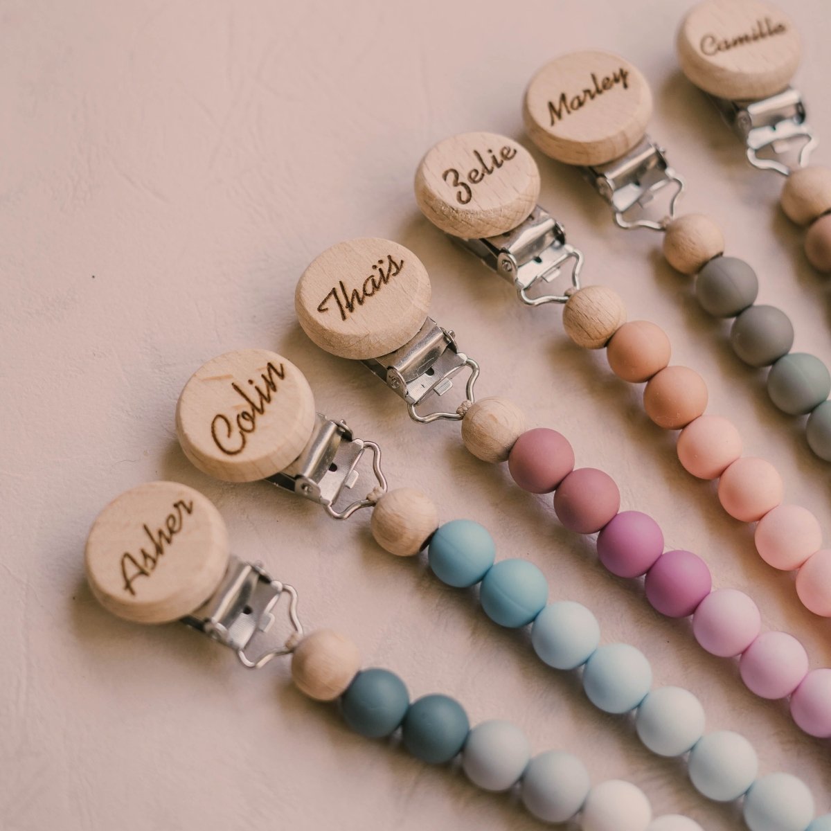 Dummy Clips Australia – Wooden & Silicone Pacifier Holders – Zao & Co